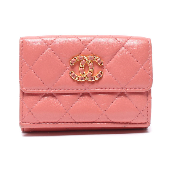 CHANEL | Bags | Chanel Trifold Wallet Pink | Poshmark